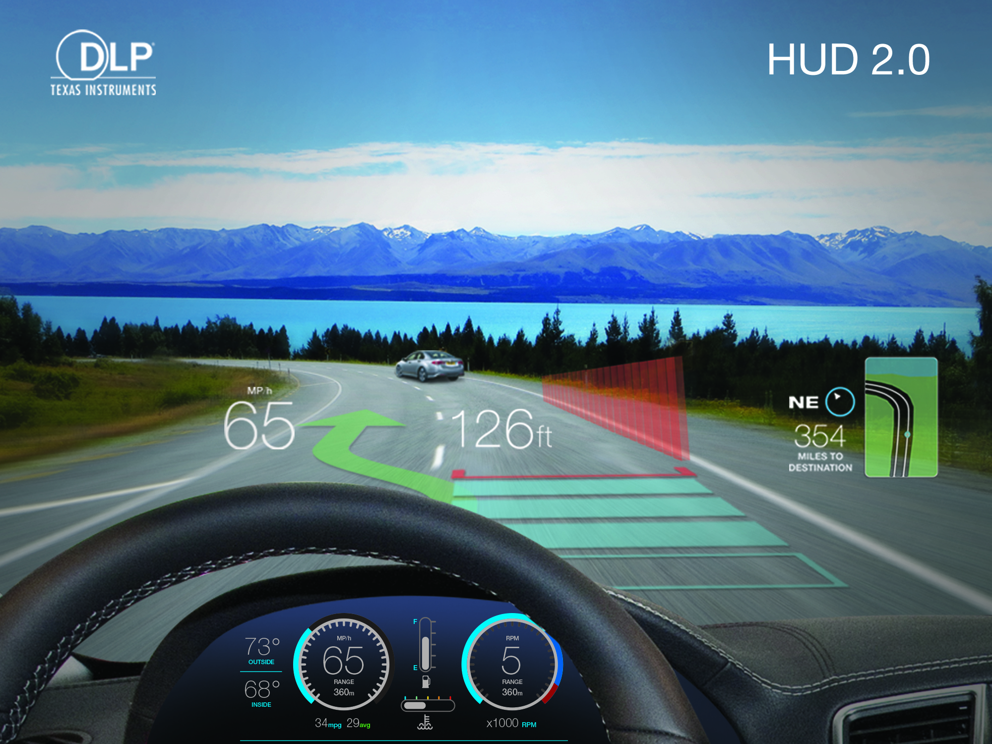 抬头显示 （HUD）2.0带来全新视角_天极网
