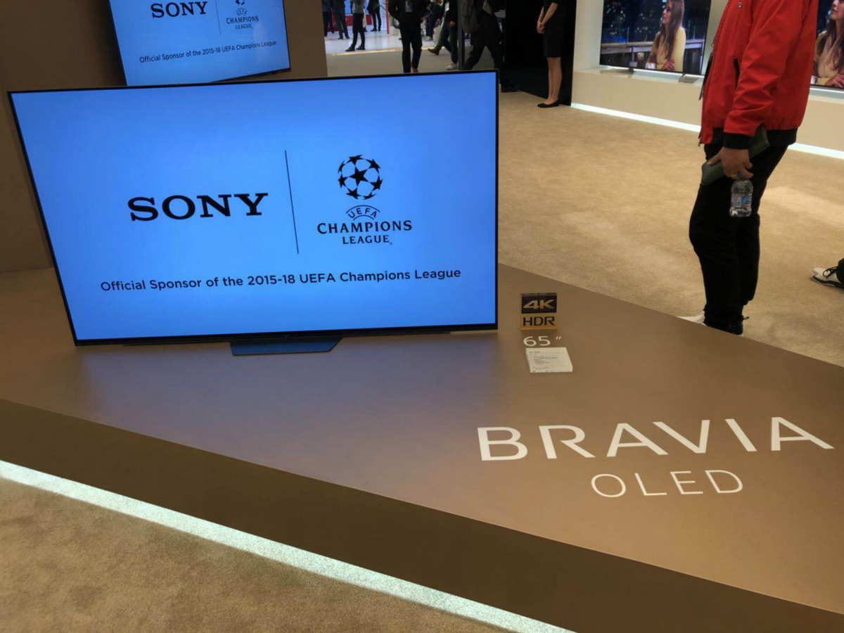 AWE2018：索尼电视展台大赏，0LED新品A8F亮相_天极网